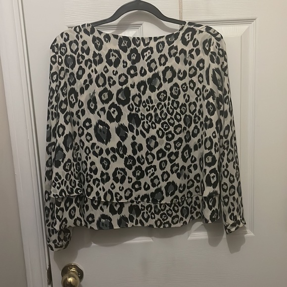 Zara | Tops | Zara Leopard Print Layered Animal Print | Poshmark